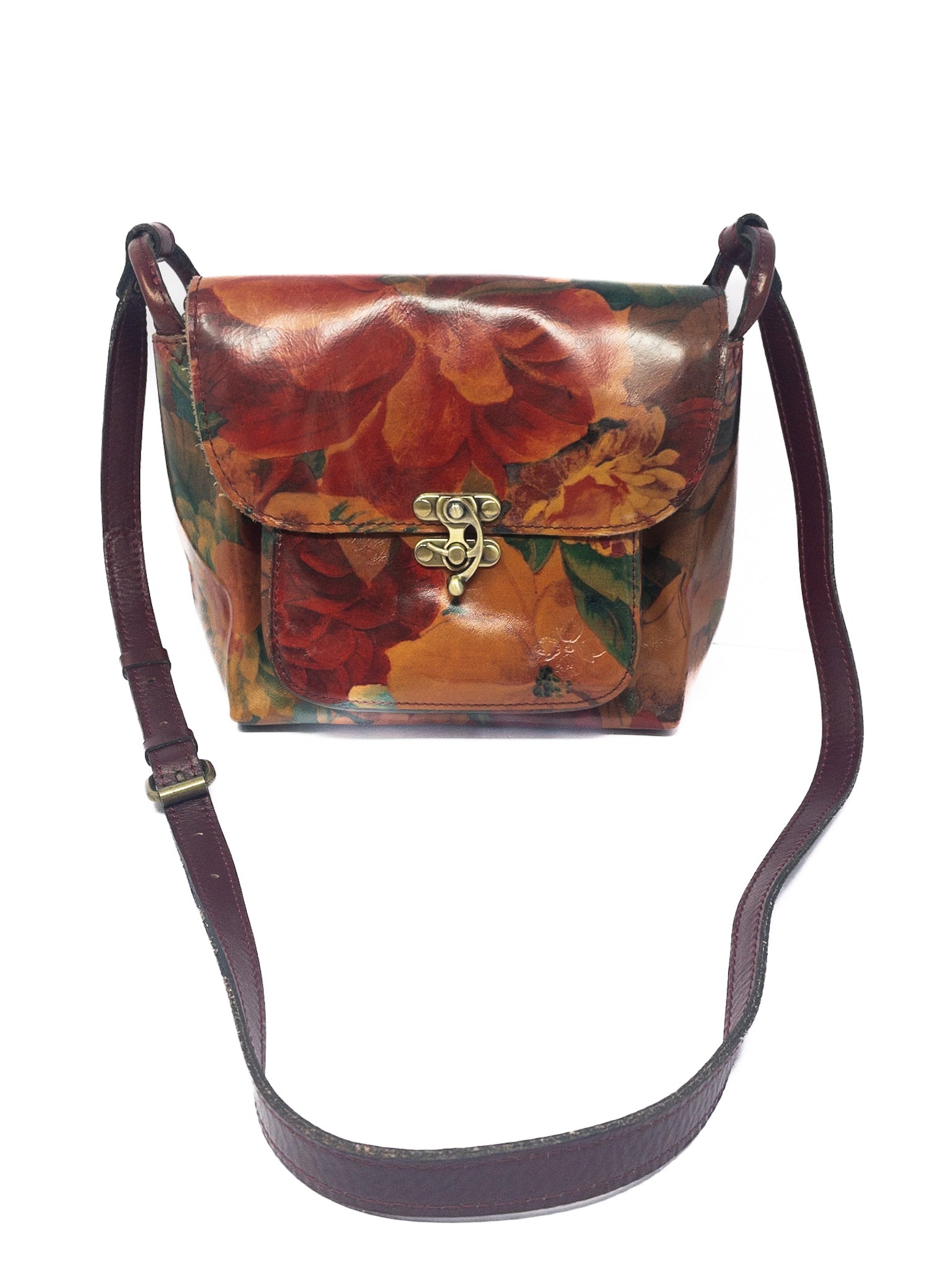 Patricia Nash Red Green Floral Leather Purse - Elite Repeat St Paul